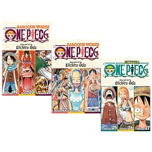 ONE PIECE English MANGA Series by Eiichiro Oda Books 19-27 in 3 OMNIBUS ...
