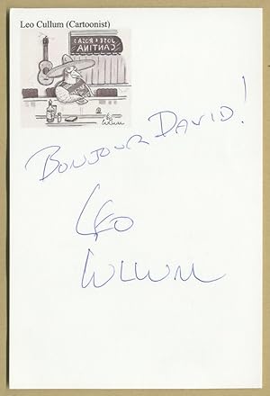 Leo Cullum (1942-2010) - Rare signed card von Leo Cullum (1942-2010 ...