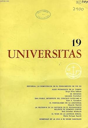 UNIVERSITAS, AÑO 5, N° 19, ABRIL 1971 von COLLECTIF: bon Couverture souple (1971) | Le-Livre