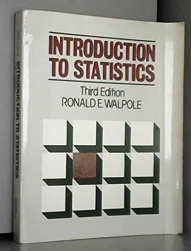 9780029776506: Introduction to Statistics - AbeBooks - Ronald E ... 9780029776506: Introduction to Statistics - AbeBooks - Ronald E ...