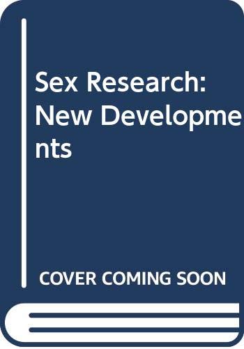 9780030502354 Sex Research New Developments Abebooks 0030502357