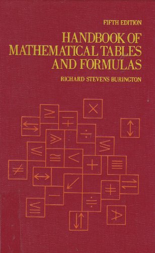 Handbook of Mathematical Tables and Formulas: Books - AbeBooks Handbook of Mathematical Tables and Formulas: Books - AbeBooks