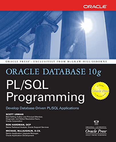Oracle Database 10g Plsql Programming By Urman Scott Mclaughlin Michael Hardman Ron Good