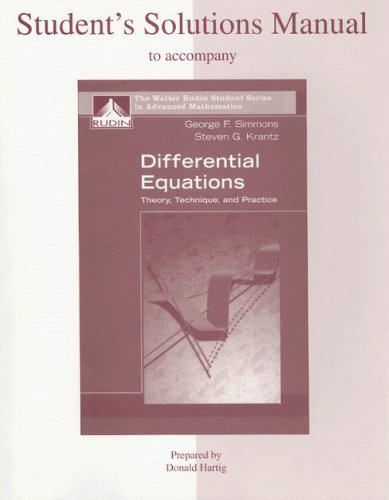 9780072863161: Student's Solutions Manual to Accompany Differential ... 9780072863161: Student's Solutions Manual to Accompany Differential ...