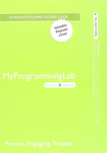 Mylab Programming With Pearson Etext Access Card For Java How To Program Early Objects