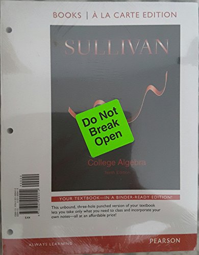 College Algebra, Books a la Carte Edition Plus NEW MyLab Math -- Access ...