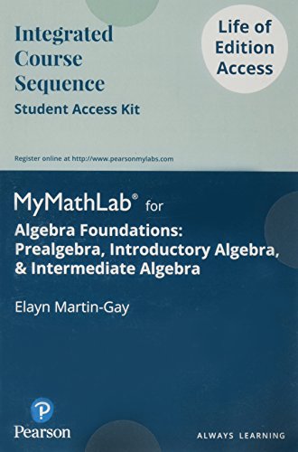 Algebra Foundations Prealgebra Introductory Algebra And Intermediate