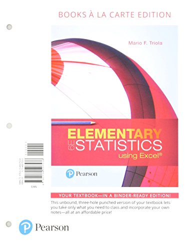 elementary statistics using excel - Iberlibro elementary statistics using excel - Iberlibro