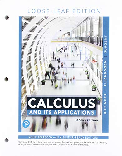 Calculus and Its Applications, Loose-Leaf Version plus MyLab Math with ... Calculus and Its Applications, Loose-Leaf Version plus MyLab Math with ...