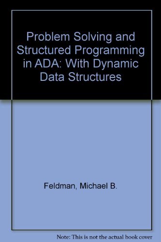 9780201522792 Problem Solving And Structured Programming In Ada With Dynamic Data Structures