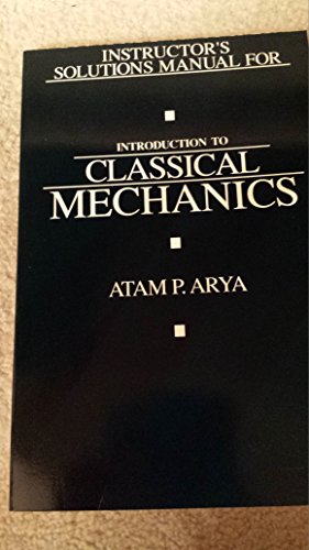 Instructor's Solutions Manual For Introduction To Classical Mechanics ... Instructor's Solutions Manual For Introduction To Classical Mechanics ...