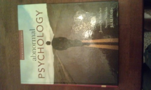Abnormal Psychology - Butcher, James N.; Mineka, Susan; Hooley, Jill M ... Abnormal Psychology - Butcher, James N.; Mineka, Susan; Hooley, Jill M ...
