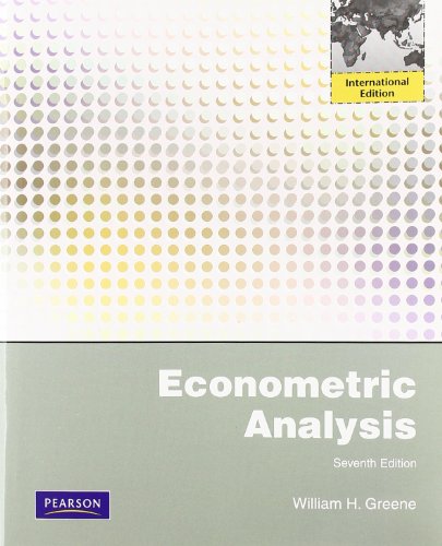 Econometric Analysis 6th Edition Greene William H 9780135137406