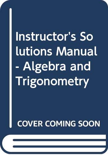 Instructor's Solutions Manual - Algebra and Trigonometry - Robert F ... Instructor's Solutions Manual - Algebra and Trigonometry - Robert F ...