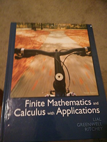 Finite Mathematics And Calculus With Applications 9th Edition Lial