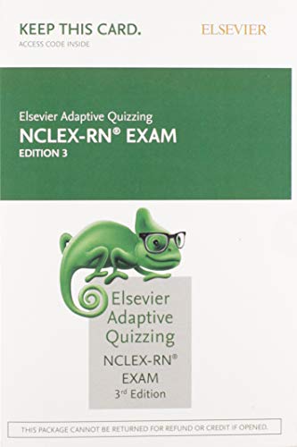 Elsevier Adaptive Quizzing for the NCLEX-RN Exam (36-Month) (Access ... Elsevier Adaptive Quizzing for the NCLEX-RN Exam (36-Month) (Access ...