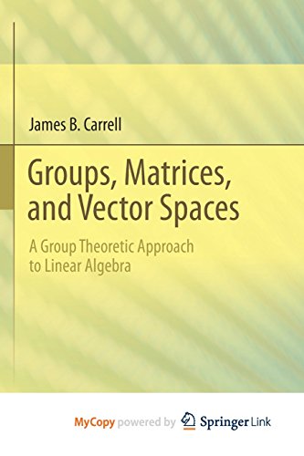 Groups, Matrices, and Vector Spaces: A Group Theoretic Approach to ... Groups, Matrices, and Vector Spaces: A Group Theoretic Approach to ...