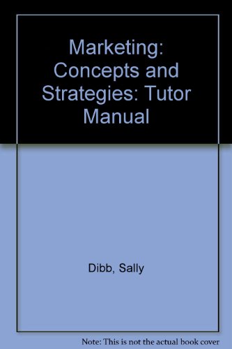 Marketing Concepts Strategies Tutor - AbeBooks Marketing Concepts Strategies Tutor - AbeBooks