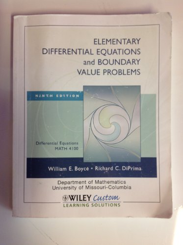 9780470383346: Elementary Differential Equations and Boundary Value ... 9780470383346: Elementary Differential Equations and Boundary Value ...