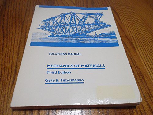 Solutions Manual for Mechanics of Materials: 9780534921750 - IberLibro Solutions Manual for Mechanics of Materials: 9780534921750 - IberLibro