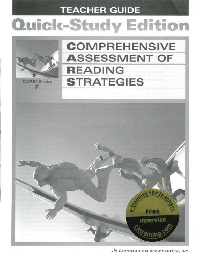 Comprehensive Assessment of Reading Strategies - CARS Series F - Quick ... Comprehensive Assessment of Reading Strategies - CARS Series F - Quick ...