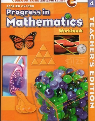 Progress In Mathematics Grade 4 Workbook Teachers Edition Common