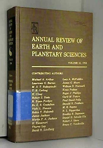Annual Review of Earth and Planetary Sciences: 1994 (Annual Review of ... Annual Review of Earth and Planetary Sciences: 1994 (Annual Review of ...
