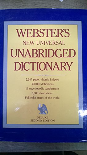 Webster's New Universal Unabridged Dictionary: Good | Better World Books Webster's New Universal Unabridged Dictionary: Good | Better World Books