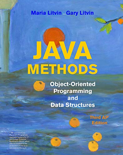 Java Methods Object Oriented Programming And Data Structures Maria Litvin Gary Litvin