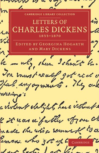 Letters Of Charles Dickens By Charles Dickens Edited By Georgina