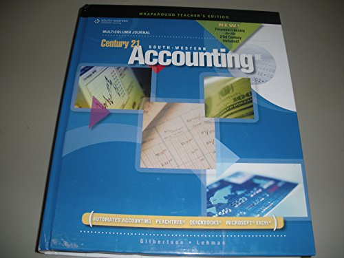 Century 21 Accounting: Multicolumn Journal, 9th Edition, Wraparound ... Century 21 Accounting: Multicolumn Journal, 9th Edition, Wraparound ...
