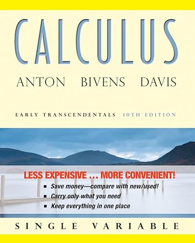 Calculus Early Transcendentals Single Variable Binder Ready Version