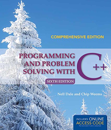 Programming And Problem Solving With C Comprehensive Dale Nell Weems Chip 9781284028768