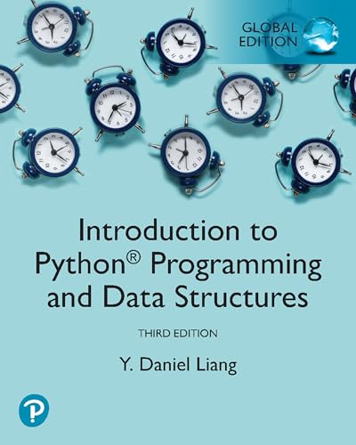 Introduction To Python Programming And Data Structures Global Edition Liang Y