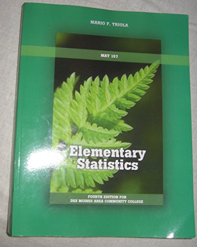 9781323753996: Elementary Statistics - Mario F. Triola: 1323753990 ... 9781323753996: Elementary Statistics - Mario F. Triola: 1323753990 ...