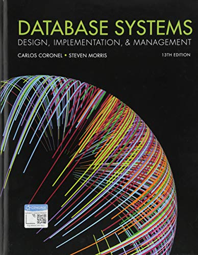 Database Systems Design Implementation And Management Coronel Carlos Morris Steven