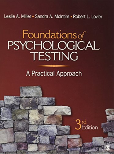 Foundations of Psychological Testing: A Practical Approach - Miller ... Foundations of Psychological Testing: A Practical Approach - Miller ...