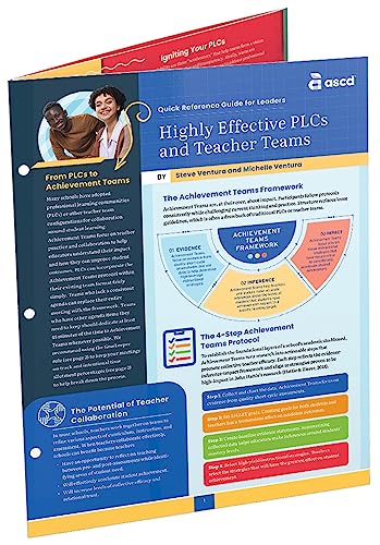 Highly Effective PLCs and Teacher Teams (Quick Reference Guide for ...