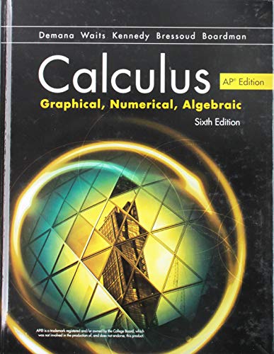 ADVANCED PLACEMENT CALCULUS GRAPHICAL NUMERICAL ALGEBRAIC SIXTH EDITION ... ADVANCED PLACEMENT CALCULUS GRAPHICAL NUMERICAL ALGEBRAIC SIXTH EDITION ...