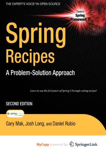 9781430223016: Spring Recipes: A Problem-Solution Approach - ZVAB - Mak ... 9781430223016: Spring Recipes: A Problem-Solution Approach - ZVAB - Mak ...