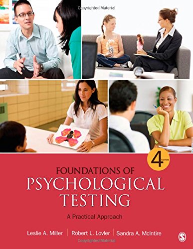 Foundations of Psychological Testing: A Practical Approach - Miller ... Foundations of Psychological Testing: A Practical Approach - Miller ...