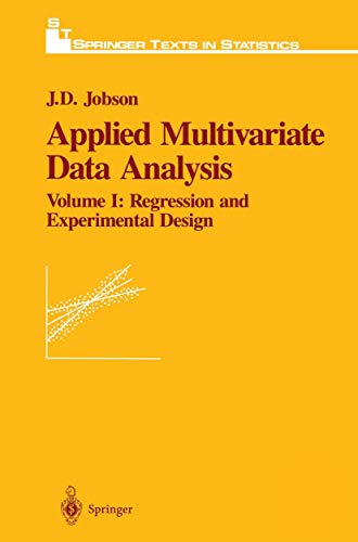 Applied Multivariate Data Analysis: Regression and Experimental Design ... Applied Multivariate Data Analysis: Regression and Experimental Design ...