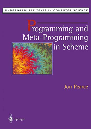9781461272434 Programming And Meta Programming In Scheme Undergraduate Texts In Computer