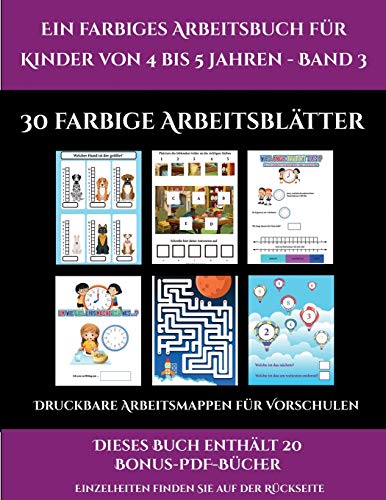 Druckbare Arbeitsmappen für Vorschulen (Ein farbiges Arbeitsbuch für ... Druckbare Arbeitsmappen für Vorschulen (Ein farbiges Arbeitsbuch für ...