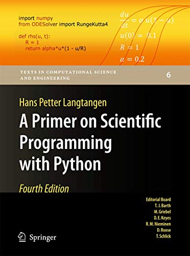 9783642549588 A Primer On Scientific Programming With Python Texts In Computational Science