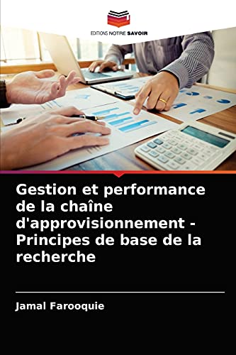Gestion Et Performance De La Chaîne Dapprovisionnement Principes De