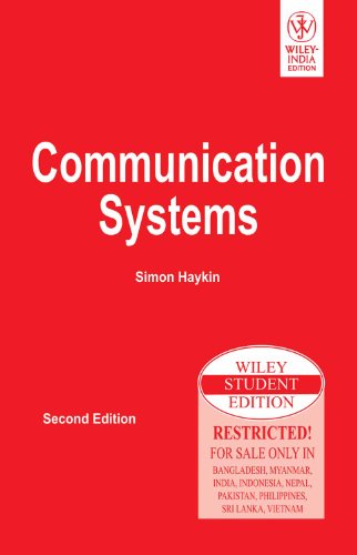 COMMUNICATION SYSTEMS SIMON HAYKINS PDF COMMUNICATION SYSTEMS SIMON HAYKINS PDF