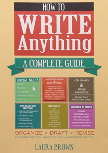 How to Write Anything: A Complete Guide - N/A: 9788130928470 - AbeBooks How to Write Anything: A Complete Guide - N/A: 9788130928470 - AbeBooks