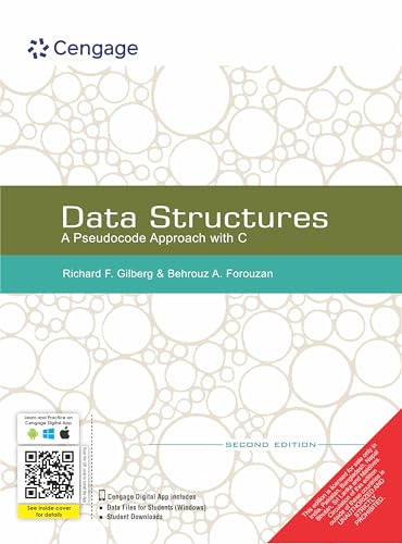 Data Structures A Pseudocode Approach With C Gilberg R F