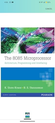 The 8085 Microprocessor Architecture Programming And Interfacing Udaykumar 9788177584554